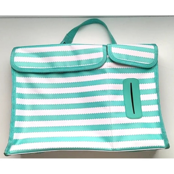 thirty-one | Bags | Thirty One Packnpull Caddy Turquoise Wave Organizer ...